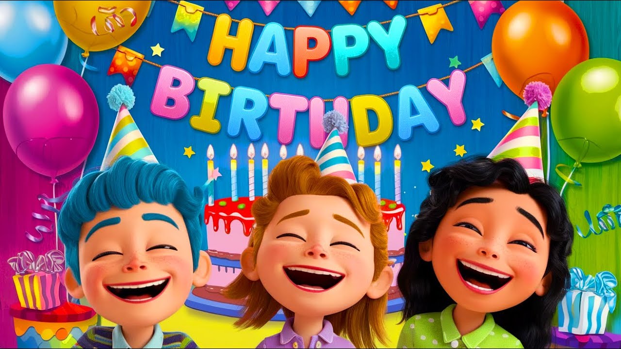 🎉🎈This Animated Birthday Song Is Extremely FUN And Special🎂 - YouTube