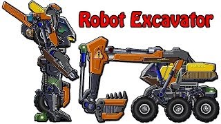 Robot Excavator Game | Toy Robot War Acool.com - YouTube