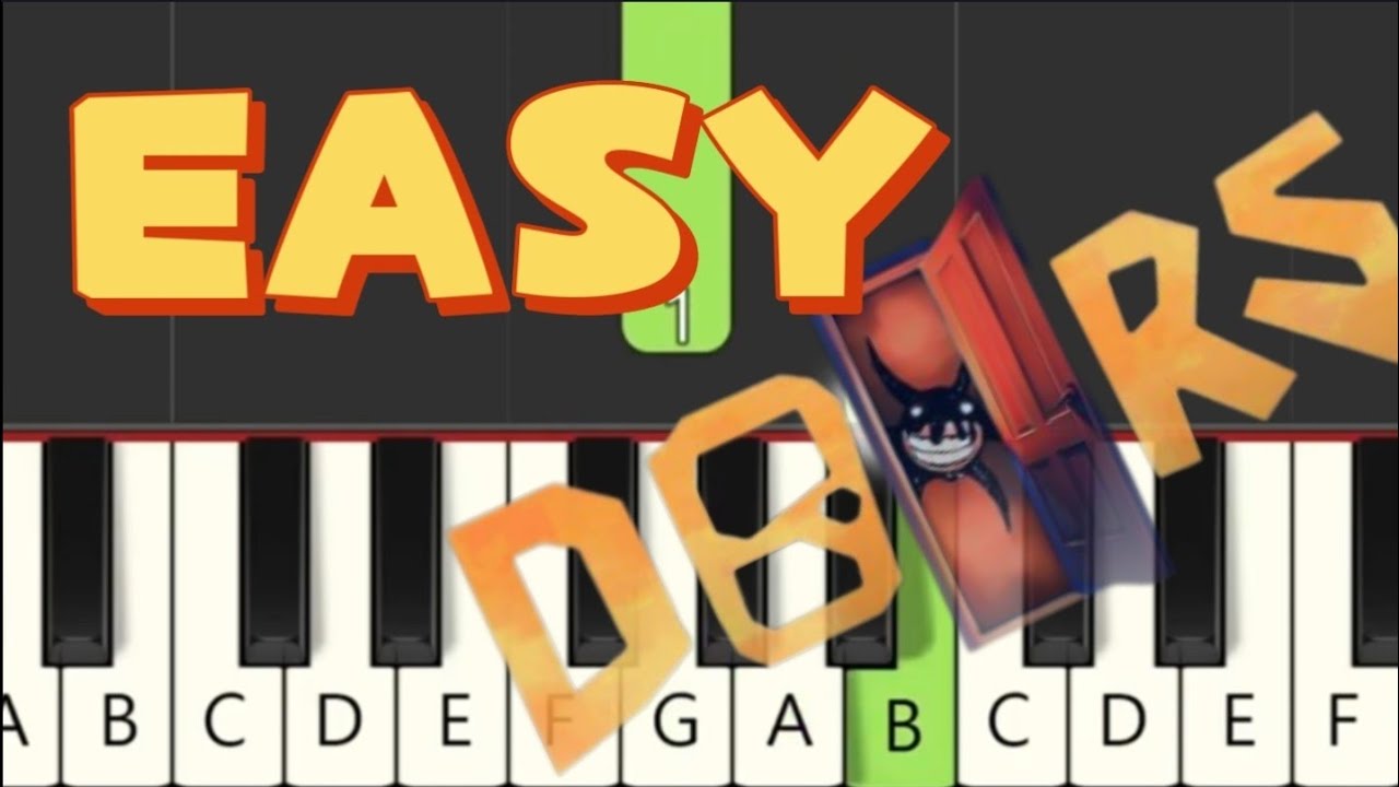 (Old) (EASY⭐3.1) Roblox DOORS OST - Elevator Jam | Beginner Piano Tutorial - YouTube