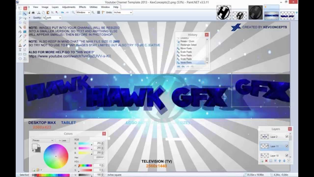 Speedart #1 - Hawk GFX Banner - YouTube