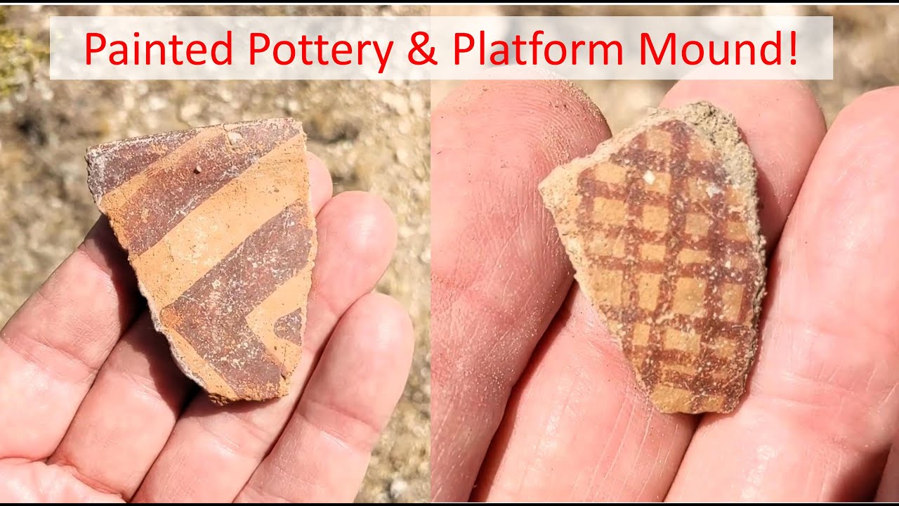 Painted pottery and a Platform Mound May 13, 2024 Arizona desert hike ...