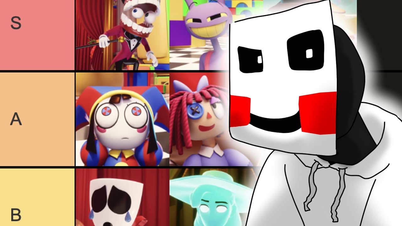 CAKEPLAYER HACE TIER LIST DE LOS MEJORES PERSONAJES DE DIGITAL CIRCUS ...