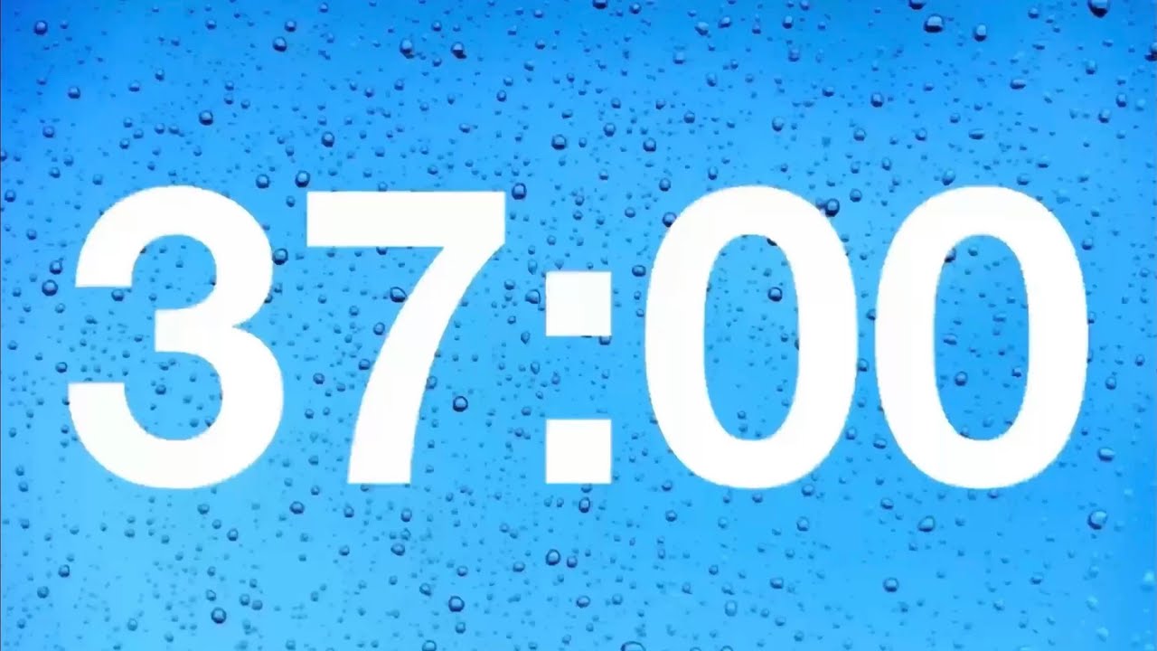 timer - 37 minute countdown with rain sound - YouTube