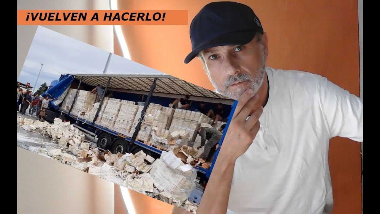 ¡VUELVEN a VOLCAR CAMIONES ESPAÑOLES en FRANCIA! - YouTube