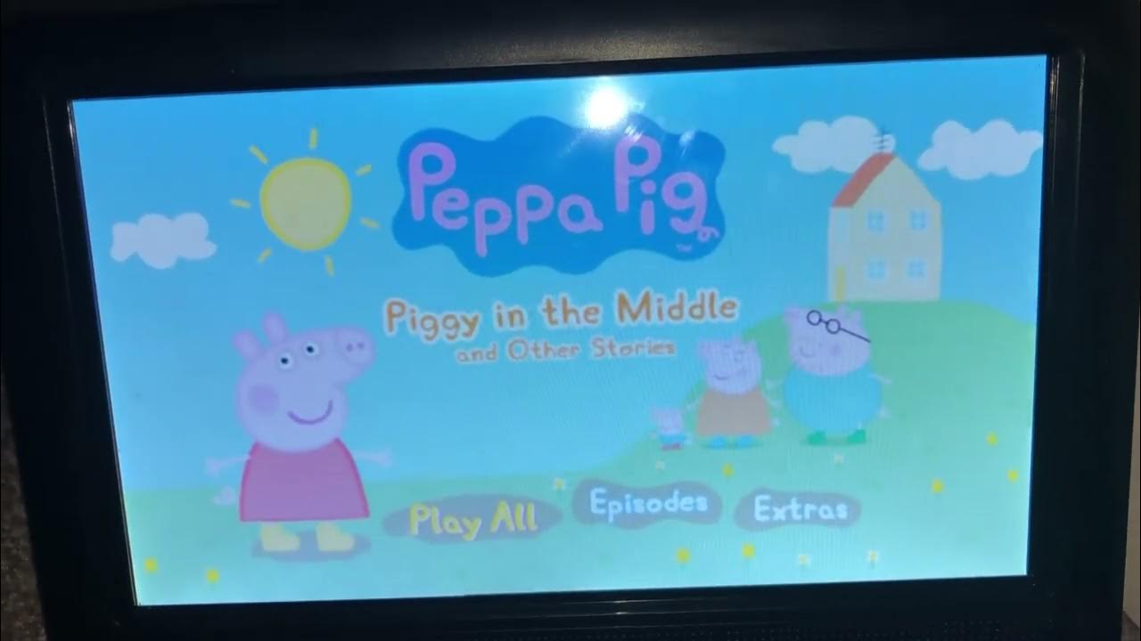 DVD menu walkthrough of Peppa Pig piggy in the middle 2005 UK dvd - YouTube