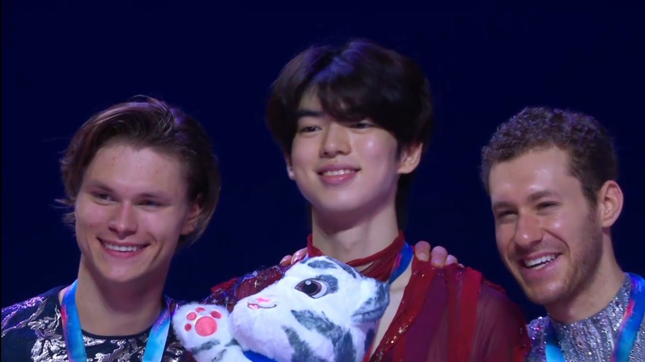 2024 Shanghai Trophy – men's victory ceremony (Junhwan Cha, Deniss ...