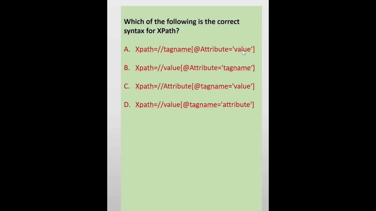 Syntax For Xpath In Selenium Shorts Seleniumautomation Youtube