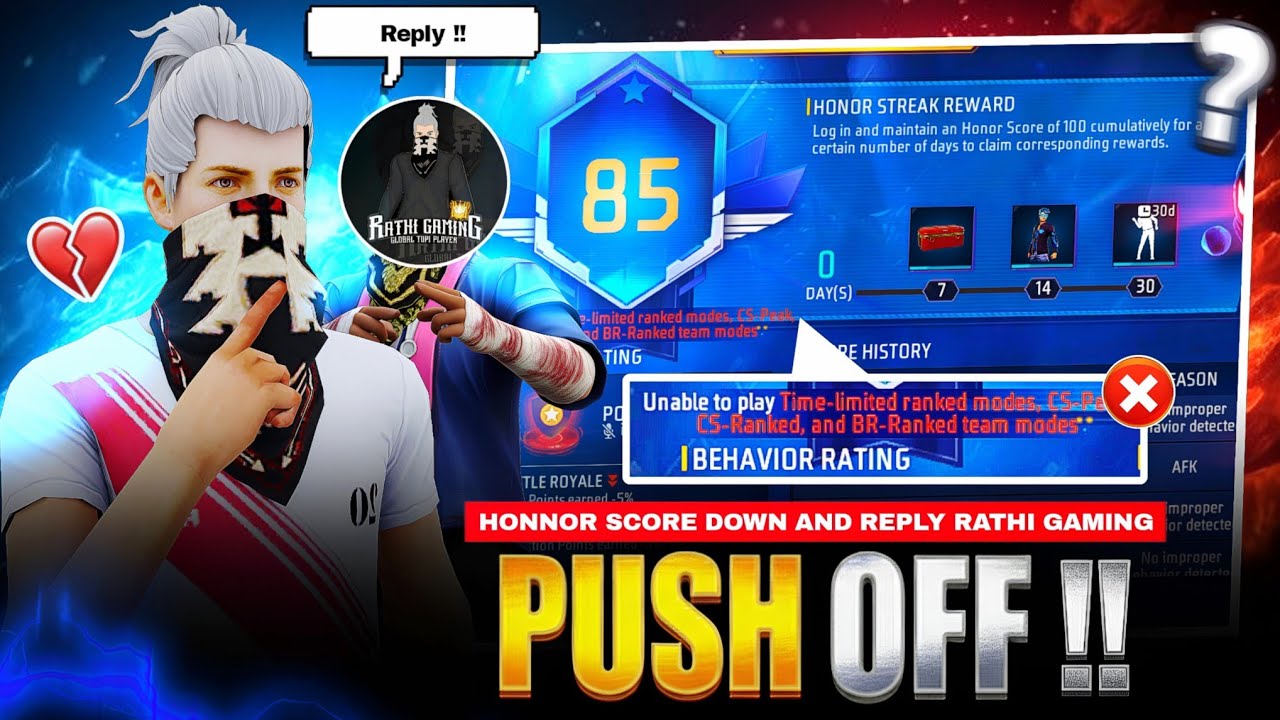 REGION TOP 1 ID HONOR SCORE DOWN🤬 | REPLY FOR @RRDXGamingINDIA ☠️# ...