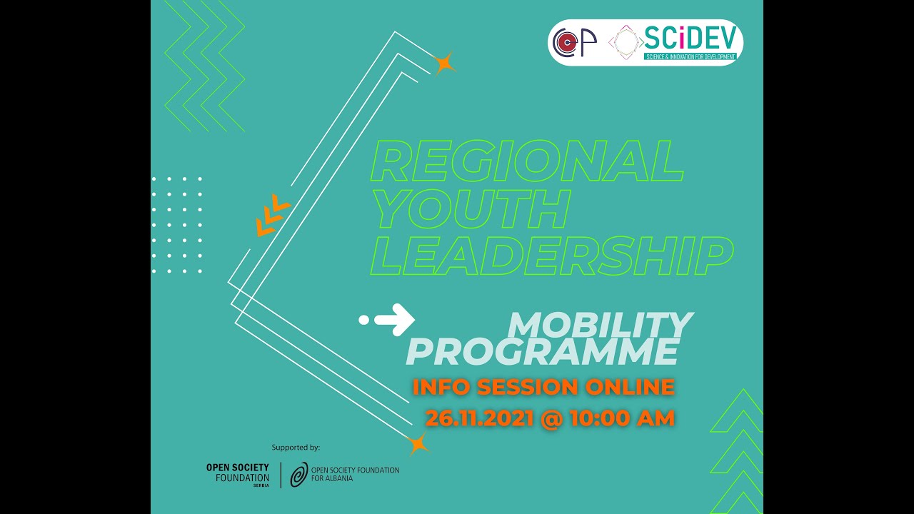 Regional Youth Leadership Mobility Programme - Info Session SCiDEV and ...