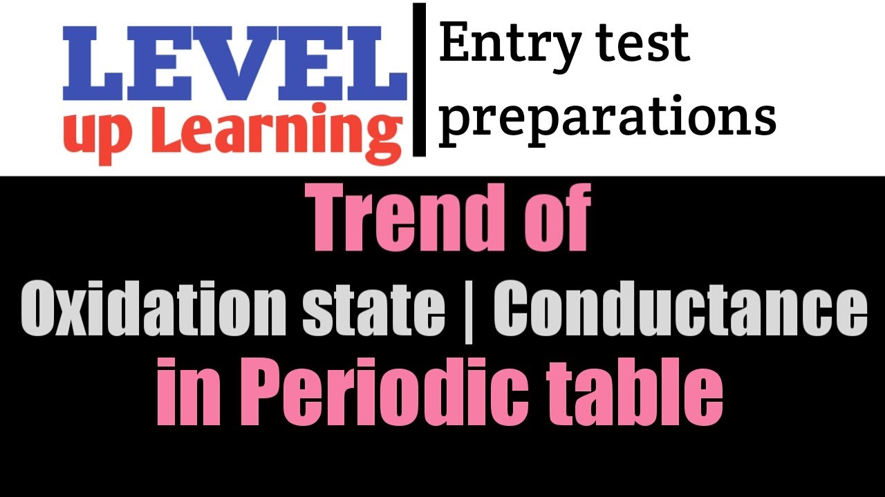 Trend of Oxidation state / Metallic character in periodic table | F.Sc ...