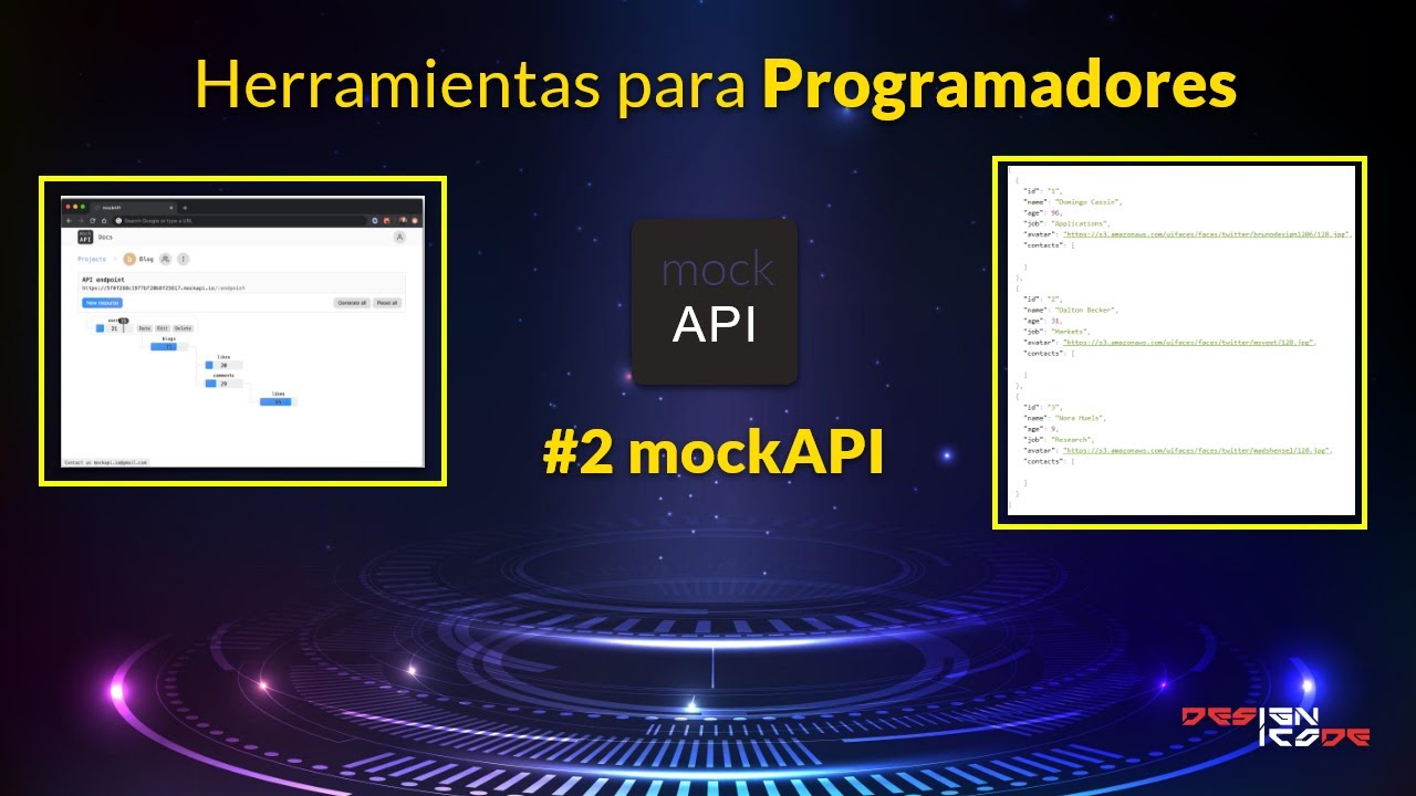 #2 Herramientas para programadores - Mockapi | Designicode - YouTube