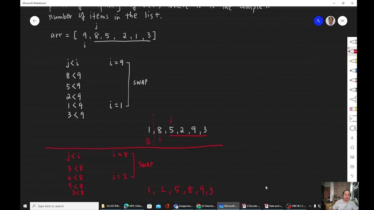 SORTING ALGORITHMS: SELECTION SORT - YouTube