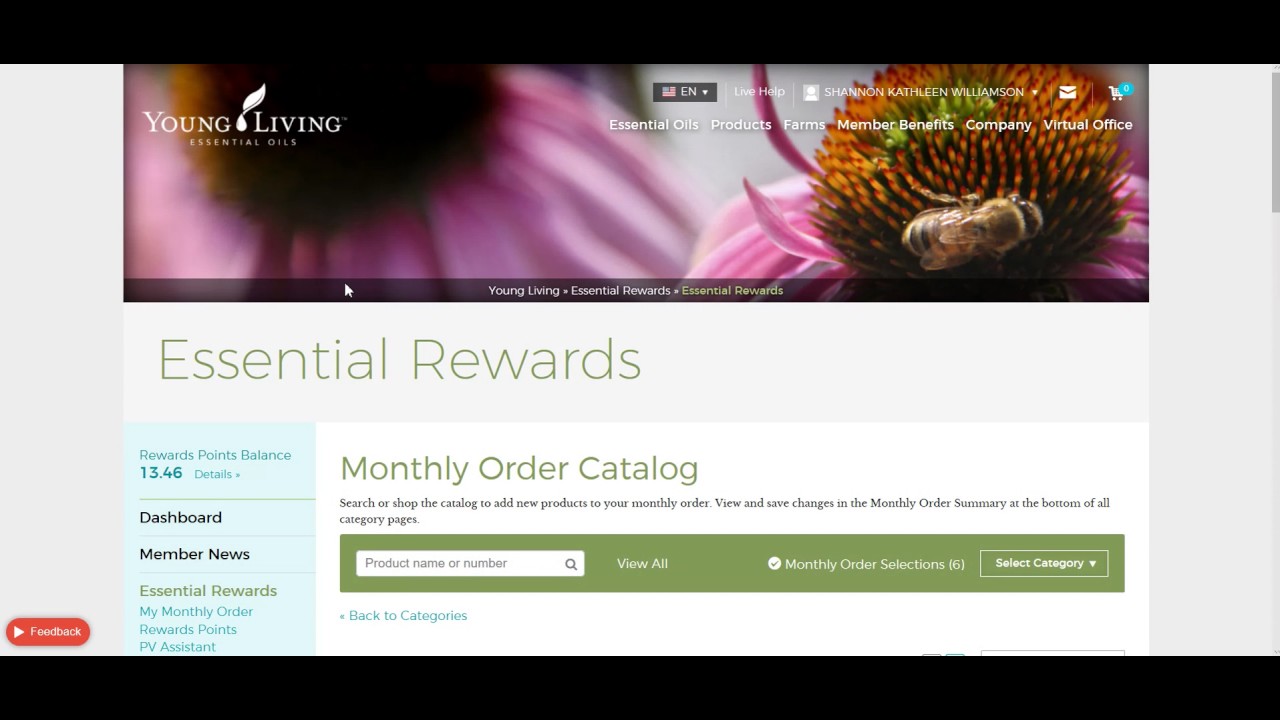 Changing Your Essential Rewards Order Each Month - YouTube