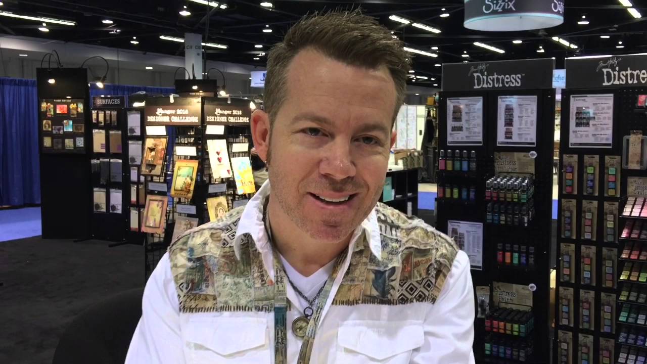 Tim Holtz Demos at Ranger - CHA 2016 - YouTube