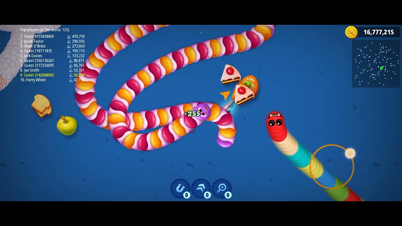 Worms Zone.io #001 Best Snake zone io Gameplay | Saamp wala game ...
