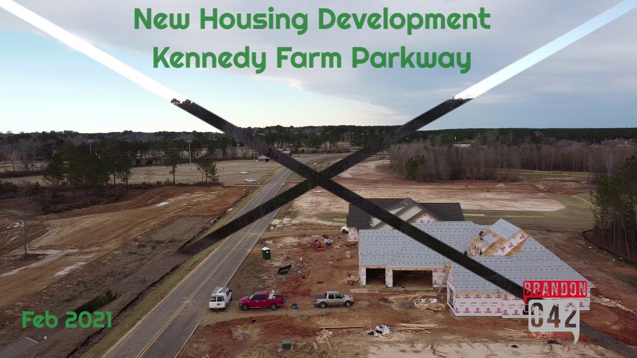 New residential development, Kennedy Farm Parkway Feb 2021 - YouTube