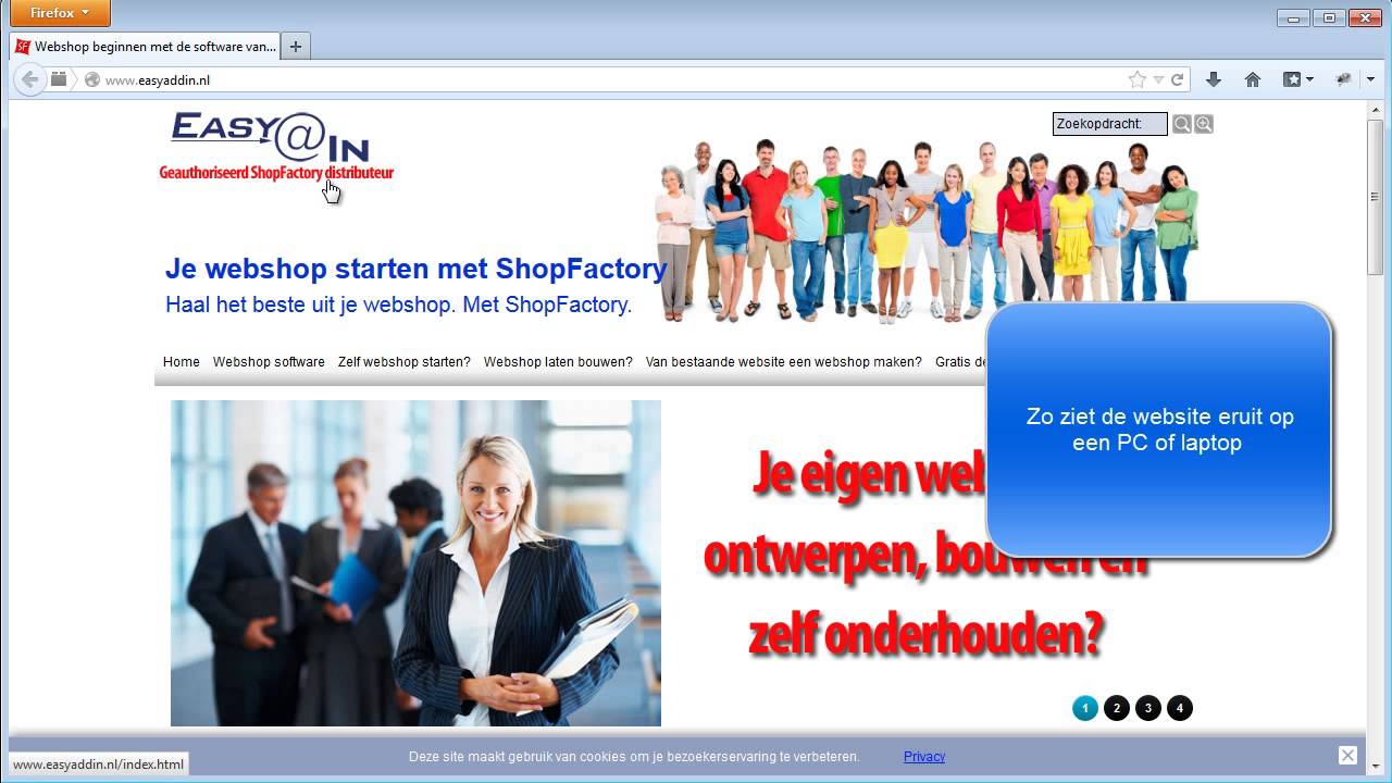 Webwinkel beginnen met ShopFactory 10: Nieuwe functie - Responsive ...