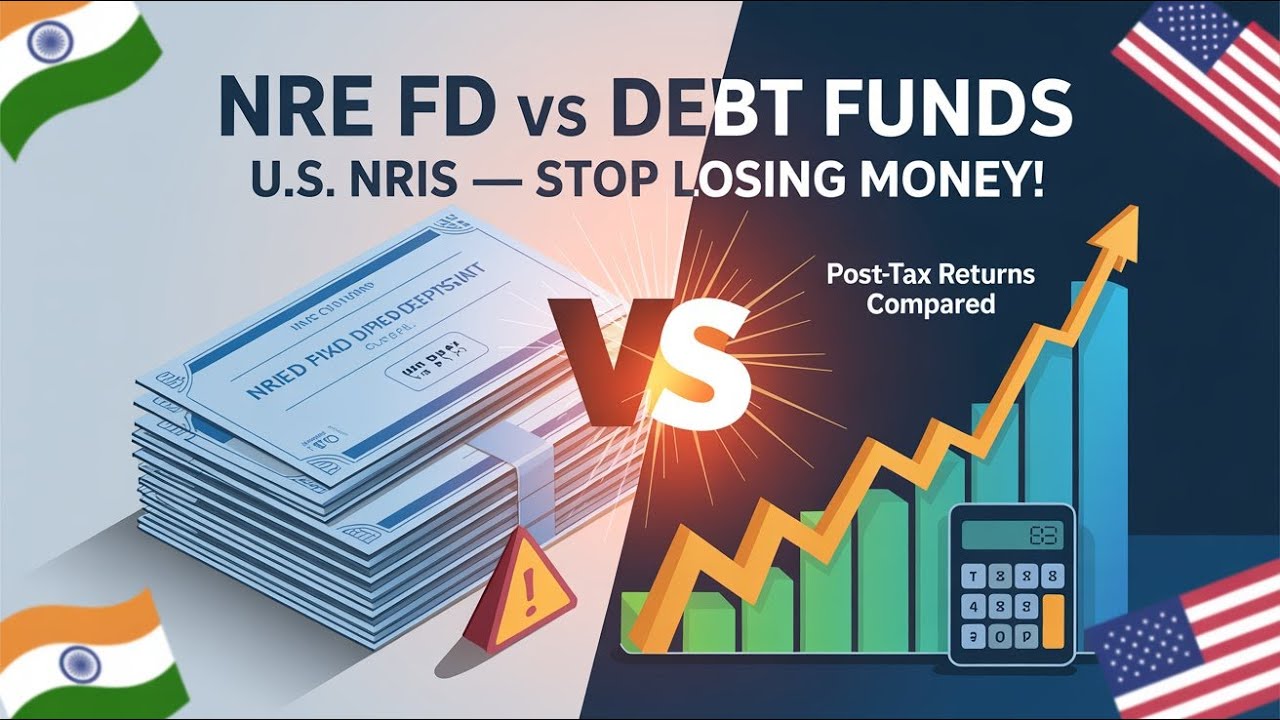 NRE FD vs Debt Funds: What’s Better for U.S. NRIs in 2025? - YouTube