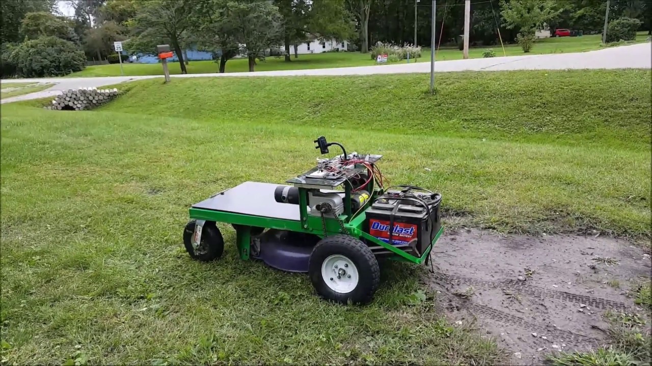 RC Lawn mower, Must See to believe! - YouTube
