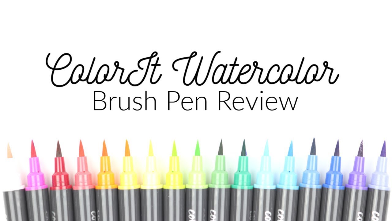 ColorIt Real Watercolor Brush Markers Review - YouTube