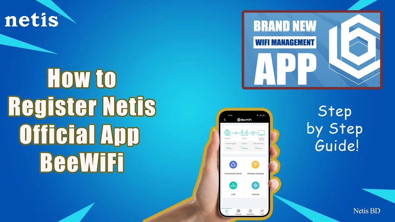 Netis BeeWiFi App Registration Process || কিভাবে নেটিস অ্যাপ রেজিস্ট্রেশন করবেন | Netis App ...