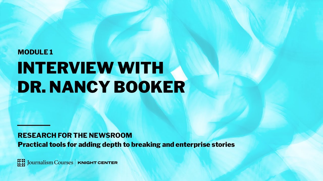 Interview with Dr. Nancy Booker | Module 1 - YouTube
