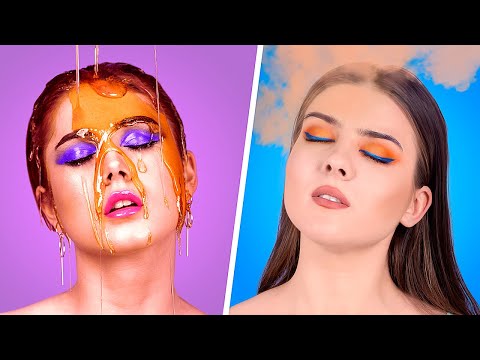 15 Beauty and Makeup Hacks / Glossy vs Matte Makeup