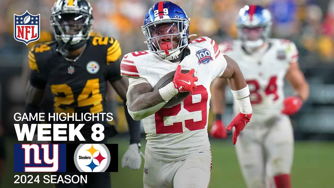 New York Giants vs. Pittsburgh Steelers Game Highlights | NFL 2024 ...