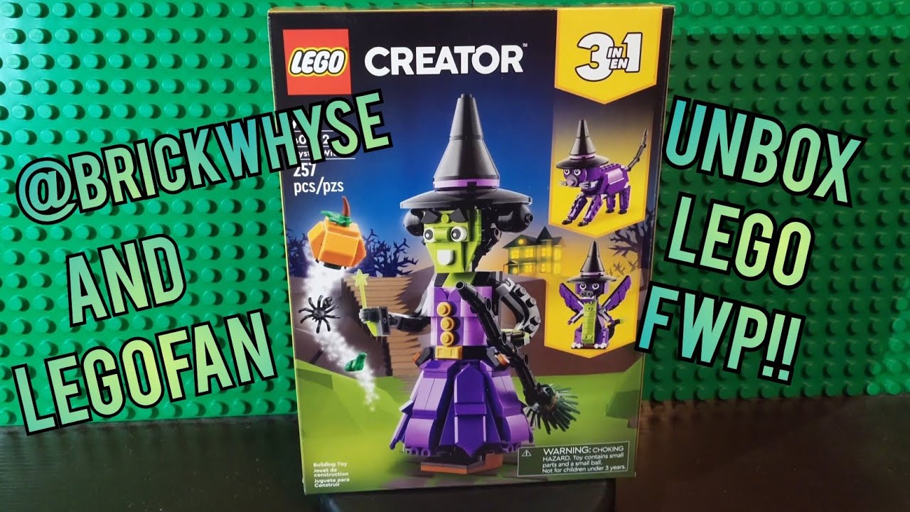 LEGO Mystic Witch unbox 40562 FWP CREATOR 3 IN 1 Halloween "Black Cat ...