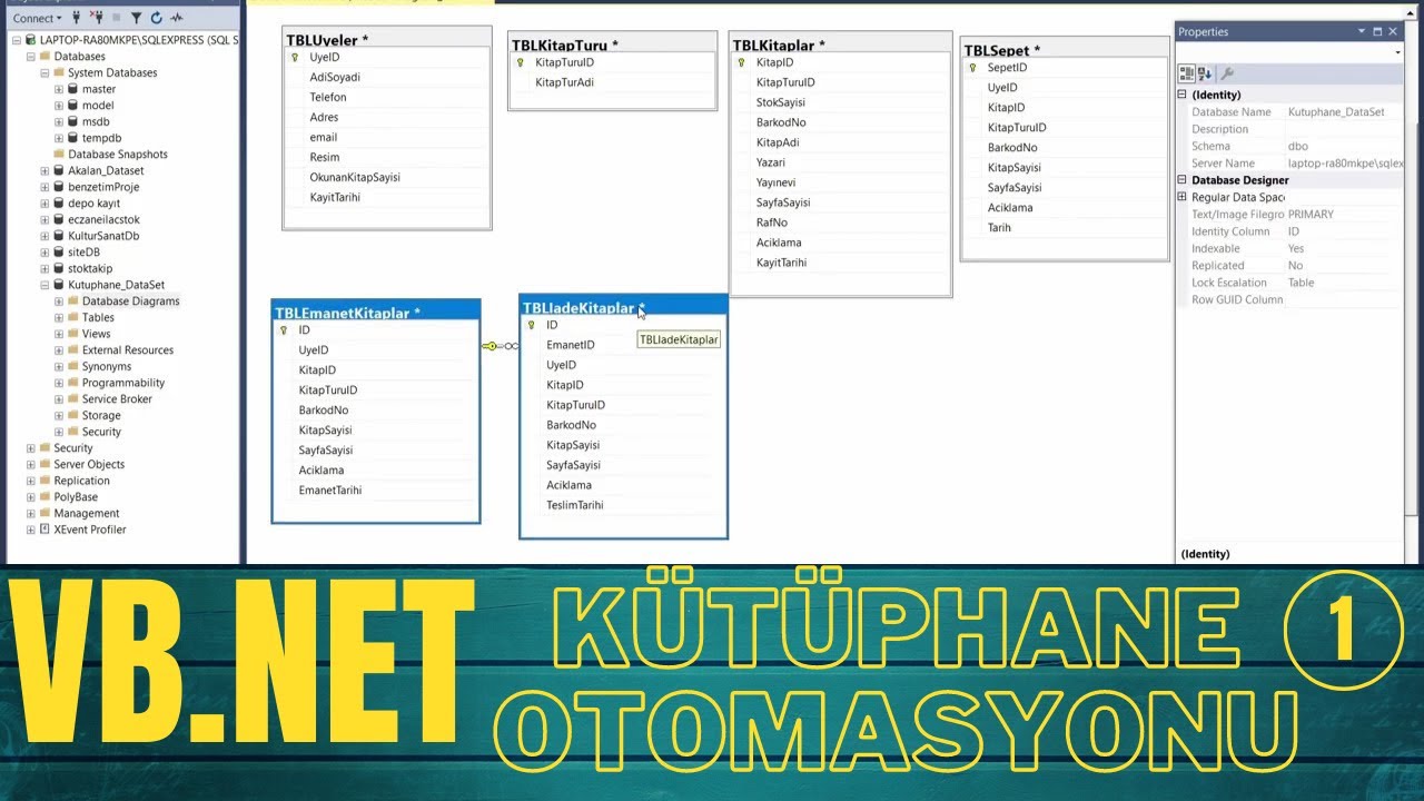 VB.NET ile Kütüphane Otomasyonu *1.1 - YouTube