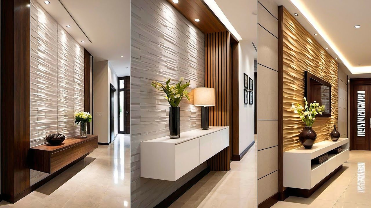 +300 Modern Living Room Wall Cladding Ideas 2024 Hall Wall Decorating ...