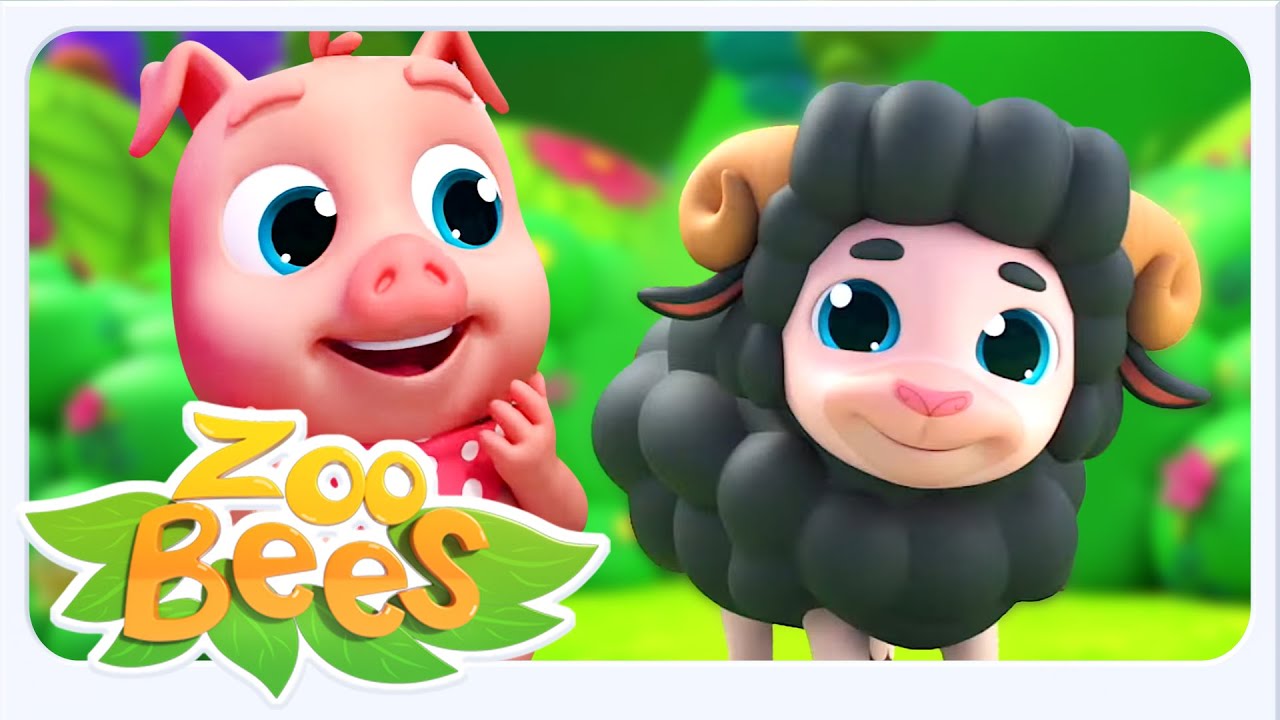 Baa Baa Black Sheep, Animals Songs and Nursery Rhymes for Kids - YouTube
