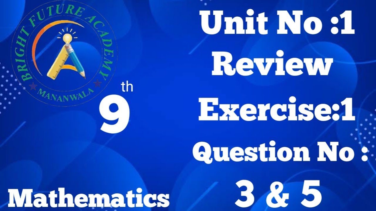 Class 9| Mathematics| Unit No:1| Matrices And Determinants |Review Exercise-1 |Question No: 3 to ...