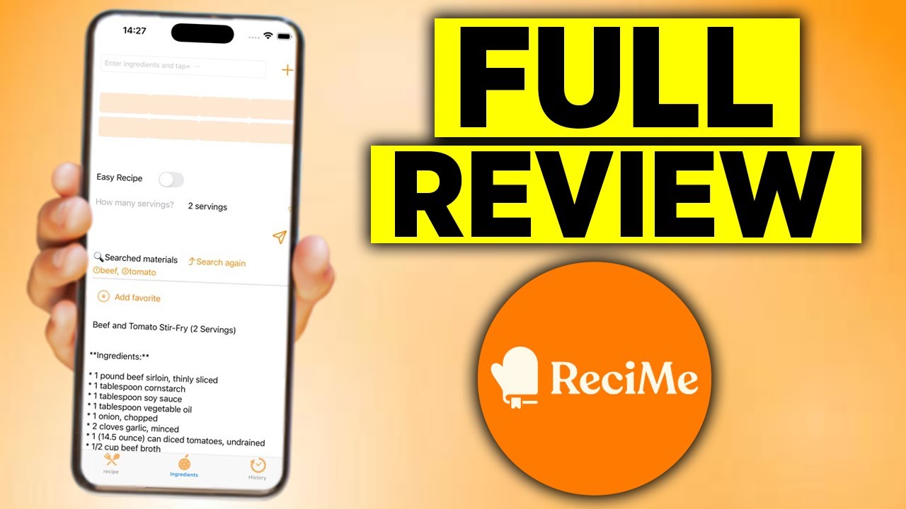 Recime App Review 2025: The Best AI Recipe Generator? - YouTube
