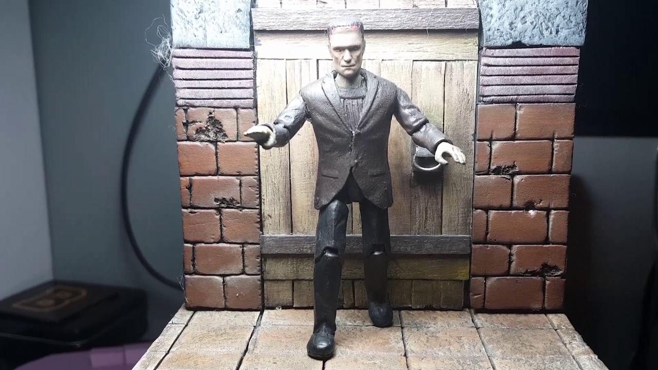 Custom 1:18th scale universal studios Frankenstein action figure - YouTube