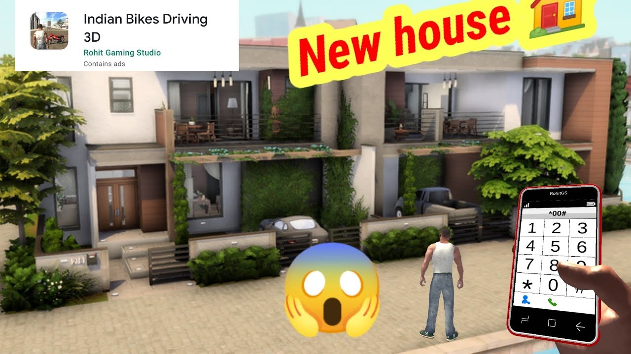 Indian bike driving 3d game new house 😱😱 // #newupdate # ...