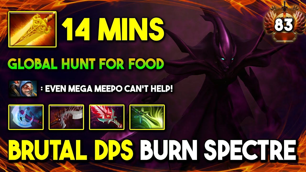 BRUTAL DPS BURN Carry Spectre 14Mins Radiance + Bloodthorn Build Non ...