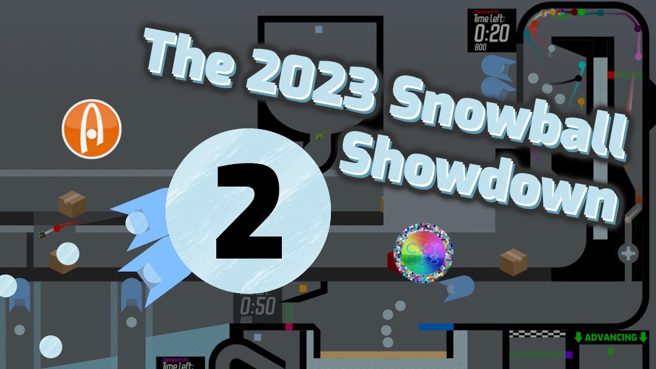 The 2023 Snowball Showdown - PART 2 - Marble race tournament in Algodoo ...