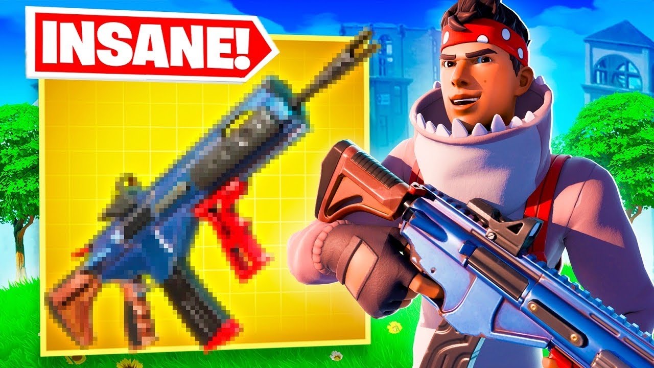 I found the rarest gun in Fortnite reload!! - YouTube