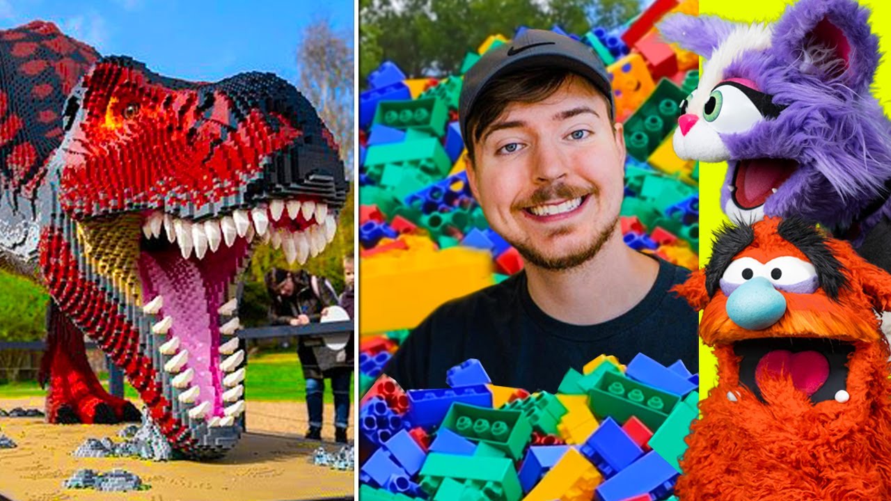 MOST AMAZING LEGO BUILDS | Mr.Beast, Unspeakable, Preston - YouTube