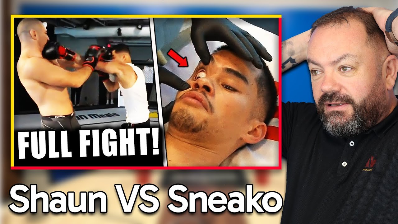 Sean Strickland vs Sneako FULL FIGHT REACTION | OFFICE BLOKES REACT!! - YouTube
