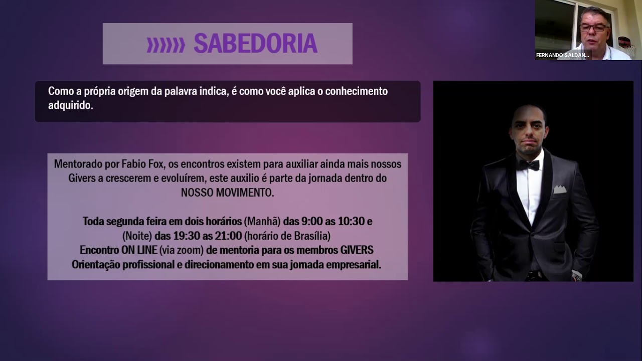 Movimento Givers - Givers Meeting 09/07/2020 - Conference Fabio Fox ...