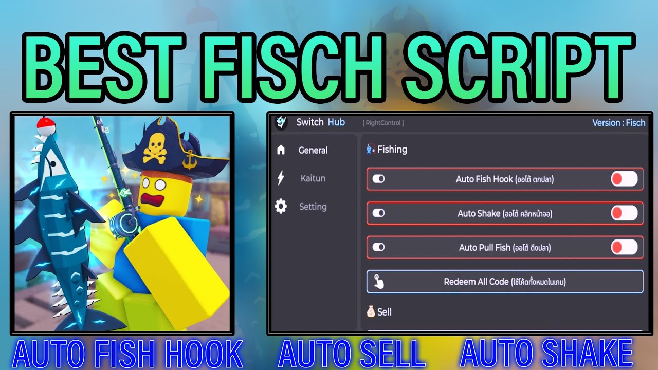Fisch Script GUI / Hack | Auto Shake, Auto Sell, Auto Fish Hook *NO KEY ...