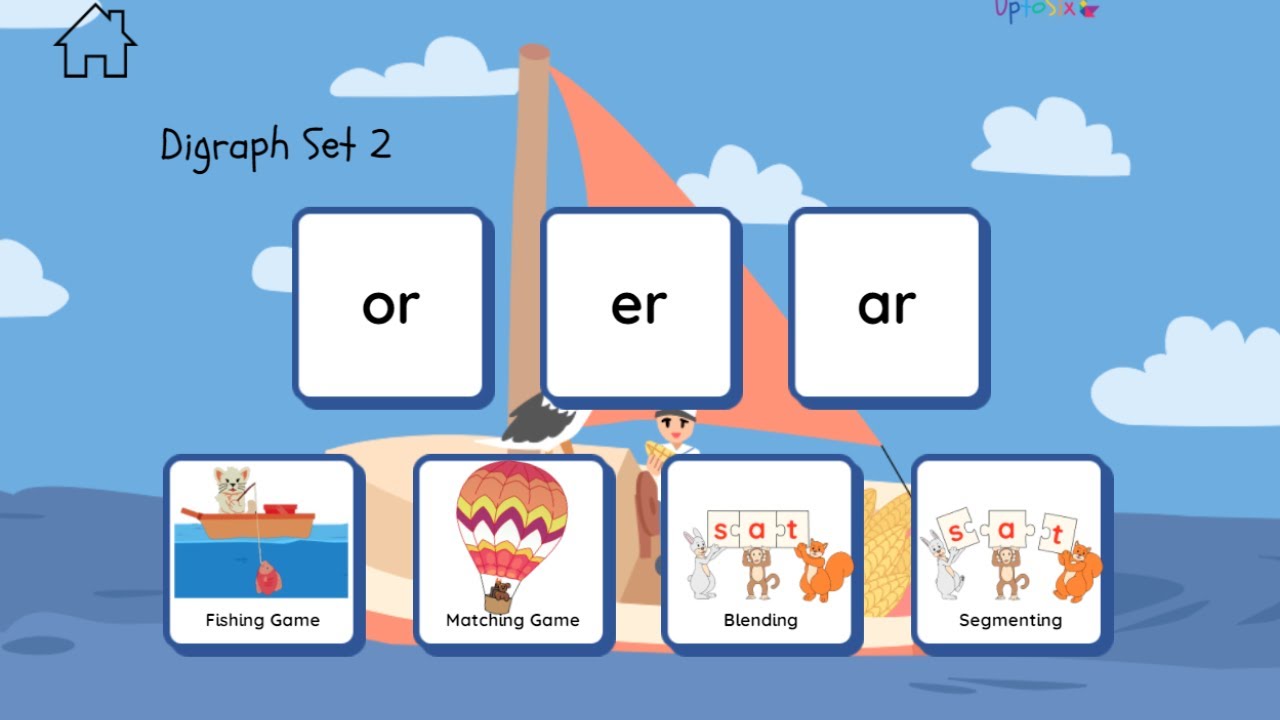 Blending and Segmenting Skills | UptoSix Phonics PLUS App - YouTube