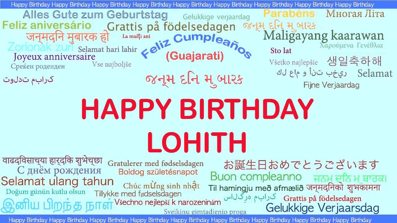 Lohith Languages Idiomas - Happy Birthday - YouTube