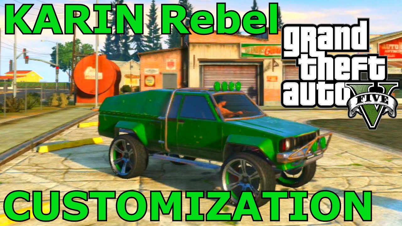 GTA 5 - Rusty Karin Rebel Truck Customization - YouTube