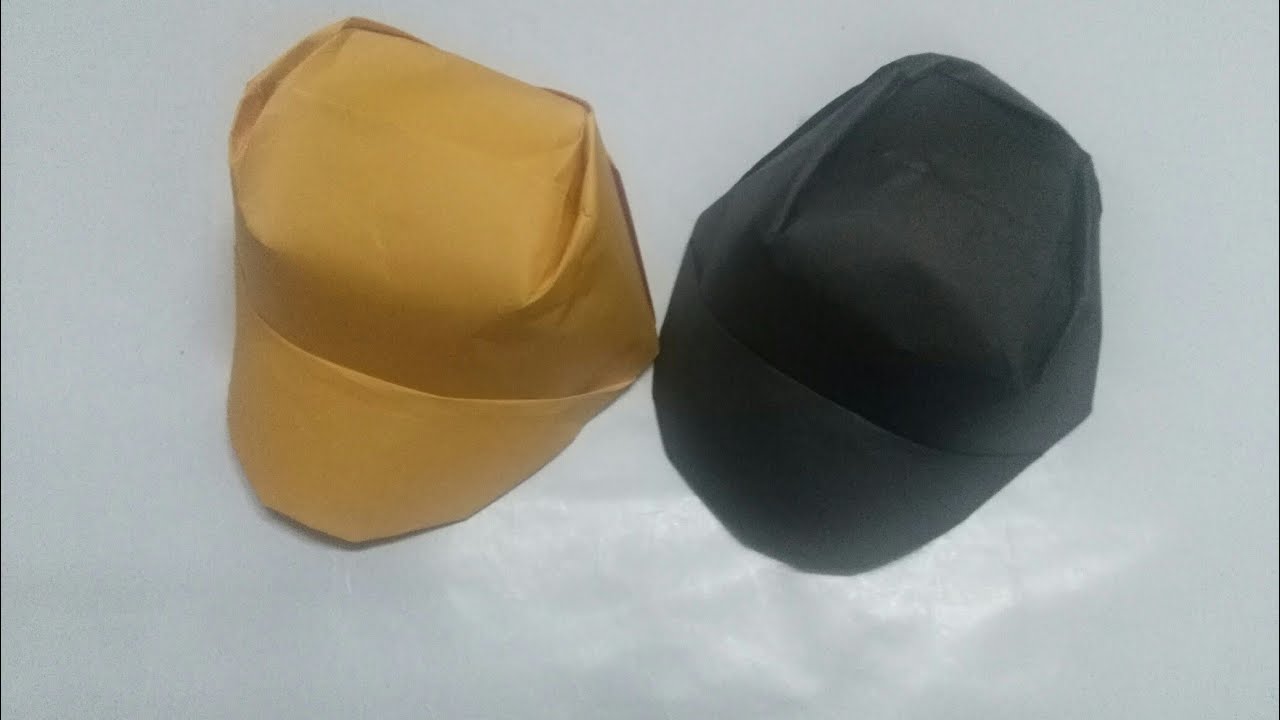 How to make a paper cap - YouTube