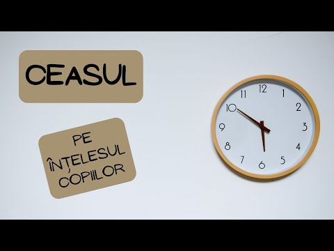 Ceasul pe înțelesul copiilor