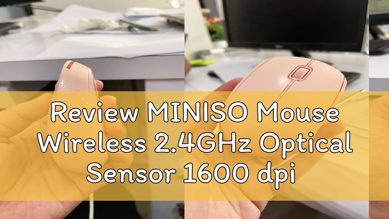 Review MINISO Mouse Wireless 2.4GHz Optical Sensor 1600 dpi Nirkabel ...