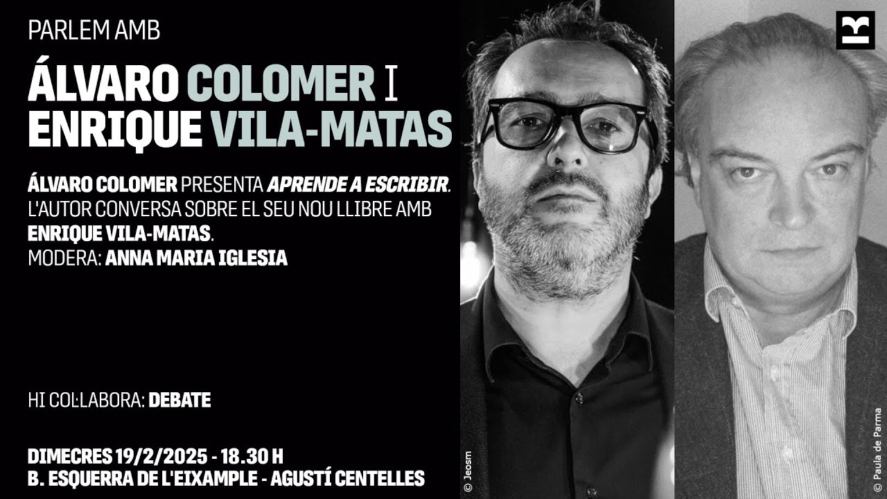 Parlem amb Álvaro Colomer i Enrique Vila-Matas - YouTube
